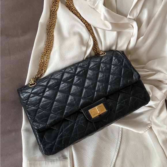 CHANEL | Bags | Chanel Black Calfskin Reissue 255 227 Ghw | Poshmark